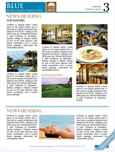 Blue – Newsletters - 50o2 | Freelance Web and Graphic Designer